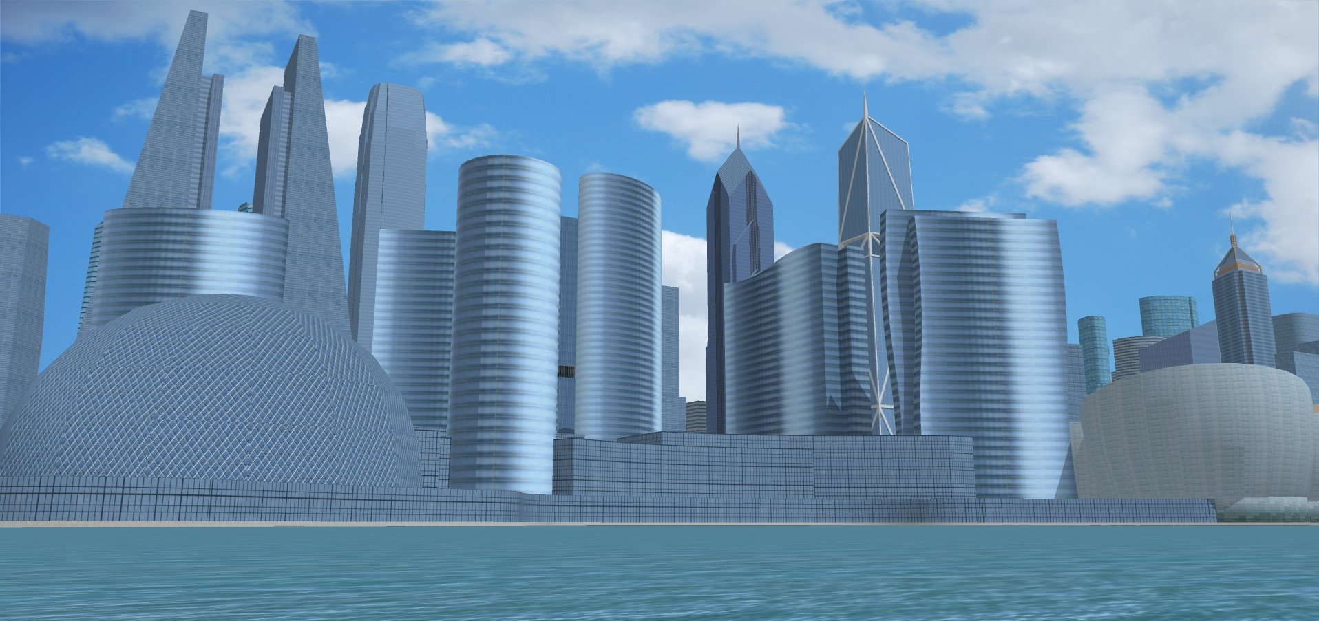 Nimbasa City Free 3D Model - .3ds .obj .dae .fbx .mtl .skp - Free3D