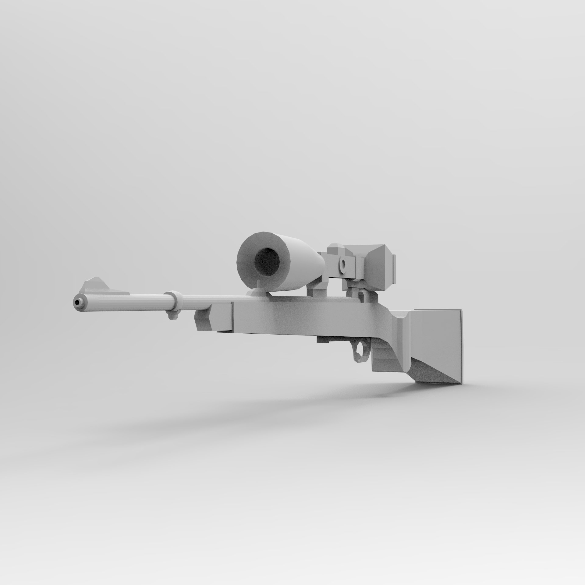 Sniper Rifle Free 3D Model - .obj .mb .fbx - Free3D