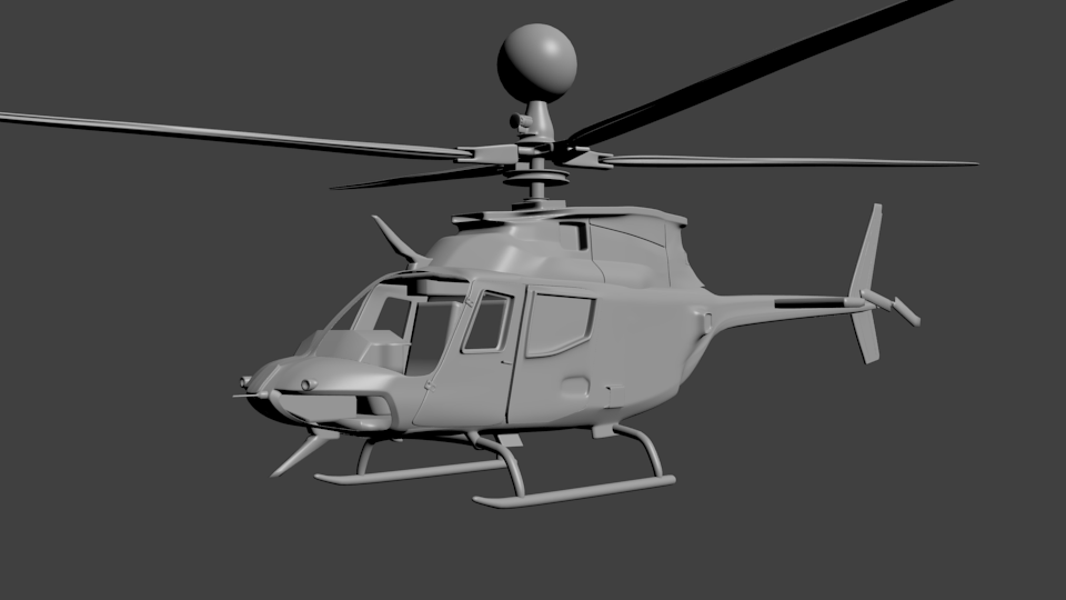 OH-58-D Free 3D Model - .fbx .blend - Free3D