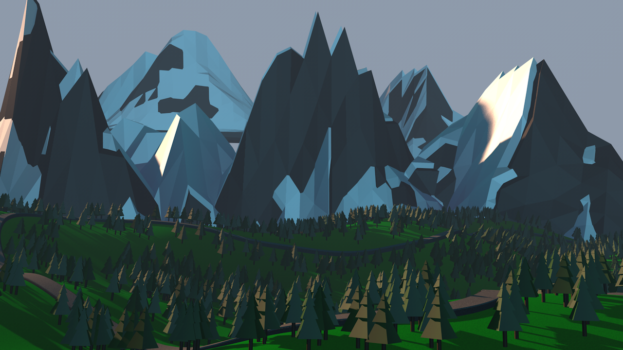 Low poly ground Free 3D Model - .c4d - Free3D
