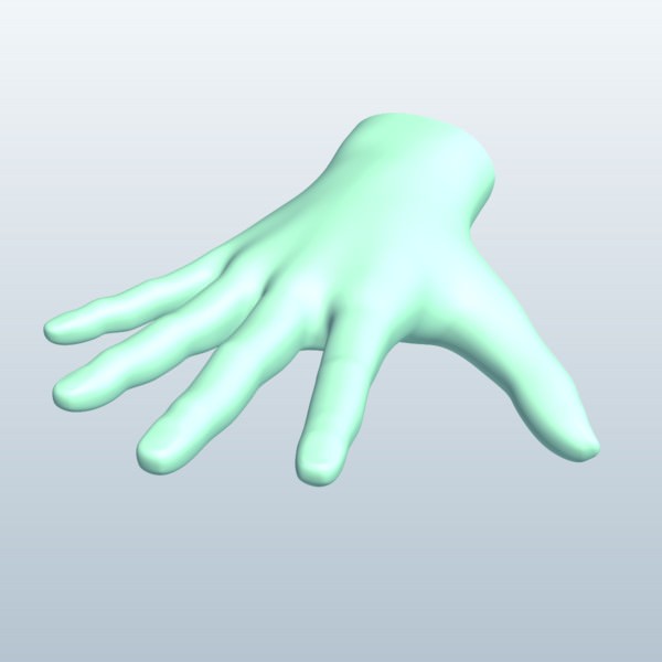 Hand v3 Free 3D Model - .obj .stl - Free3D