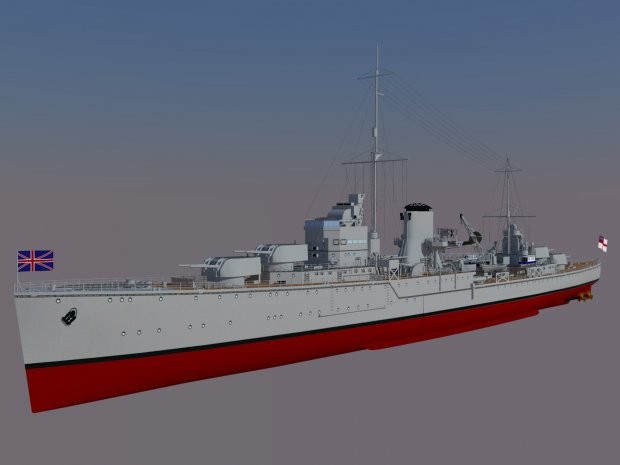 HMS Ajax Modelo 3D gratis - .skp - Free3D