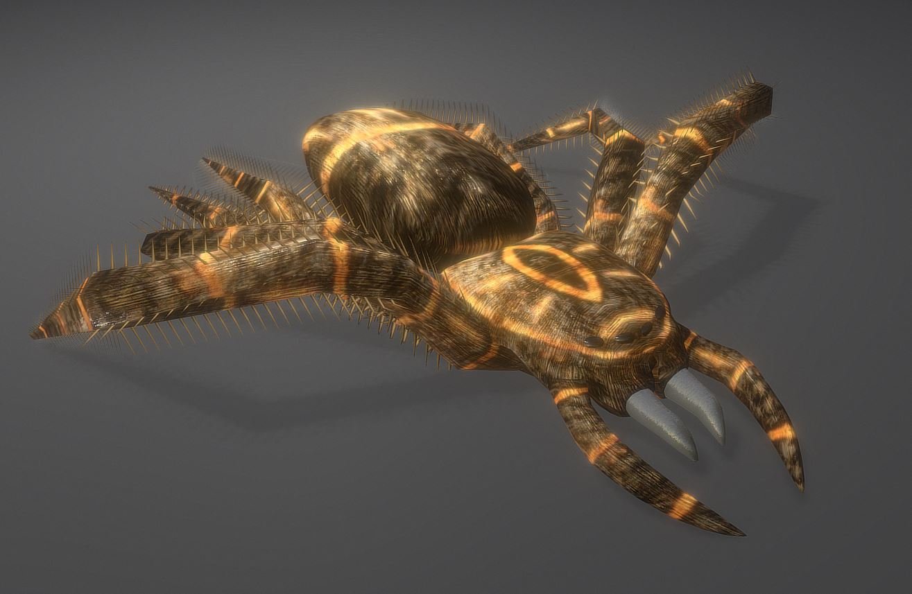 Spider Animated and Game-Ready Free 3D Model - .fbx .dxf .dae .blender ...