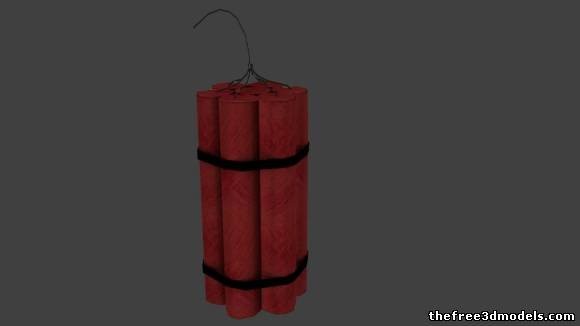 Dynamite Free 3D Model - .obj .blend - Free3D