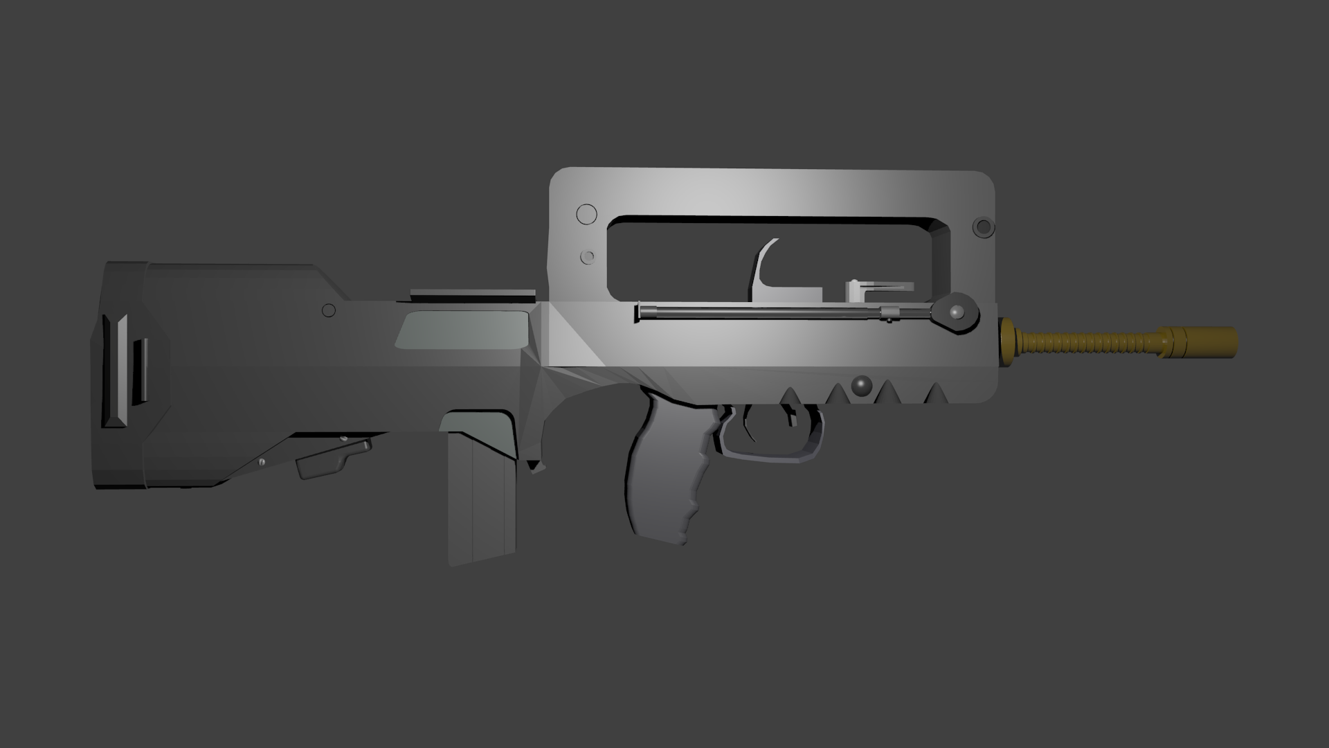 FaMas 6mm F1 Free 3D Model - .blend - Free3D
