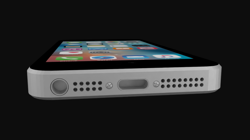 IPhone SE Free 3D Model - .3ds .obj .dae .blend .fbx .mtl .stl - Free3D