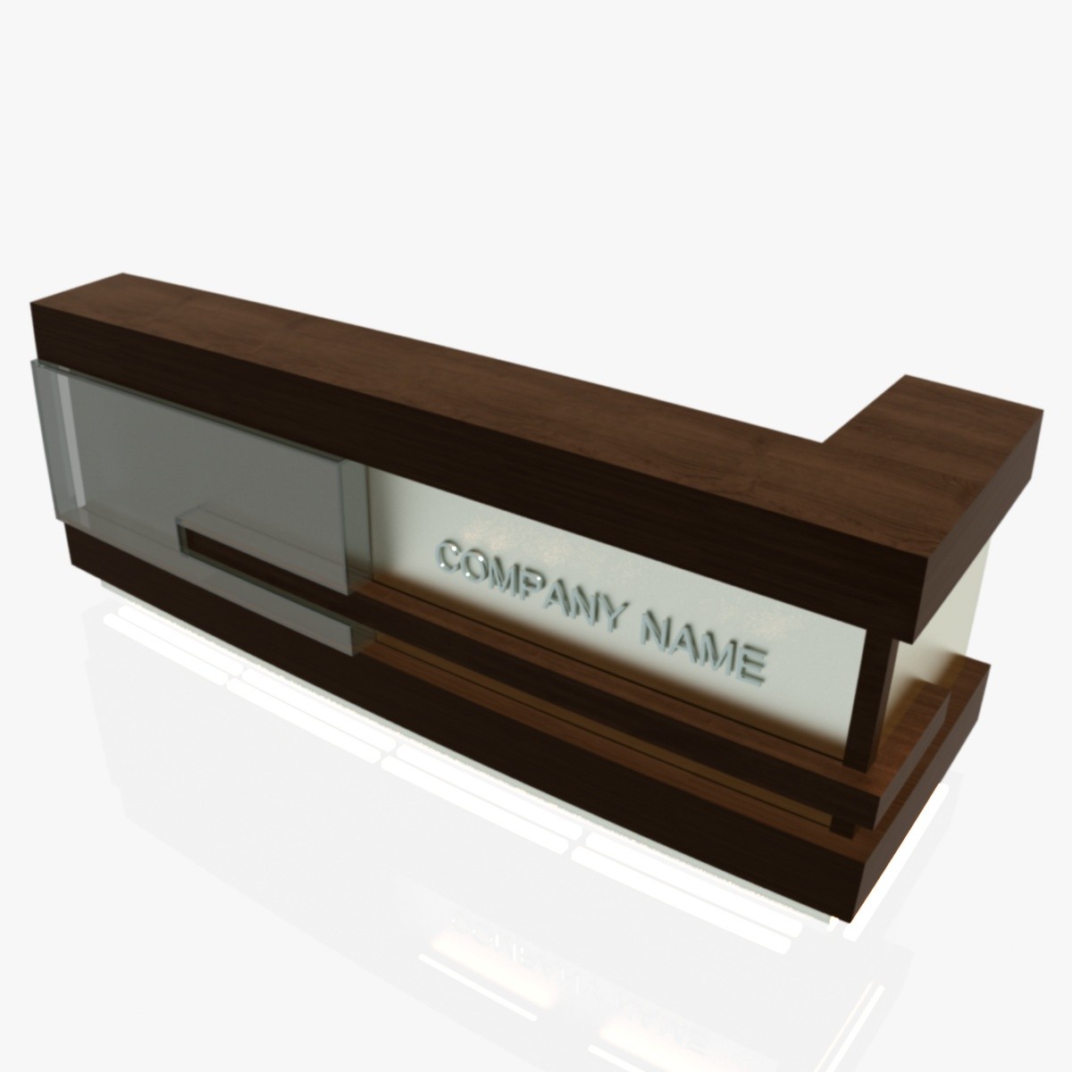 Reception Desk 1 Free 3D Model - .stl .obj .max .fbx .dxf .3ds - Free3D