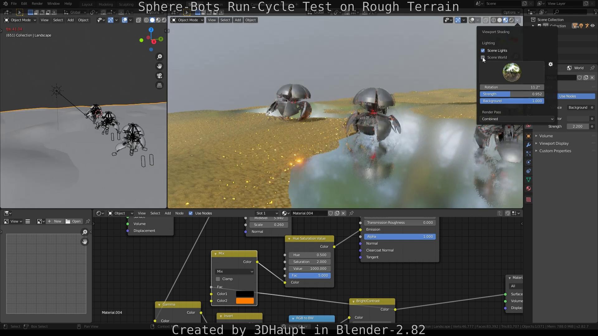 Sphere-Bots Run-Cycle Test on Rough Terrain Free 3D Model - .png .jpg ...