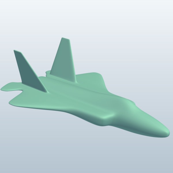 JetFighter v2 Free 3D Model - .obj .stl - Free3D