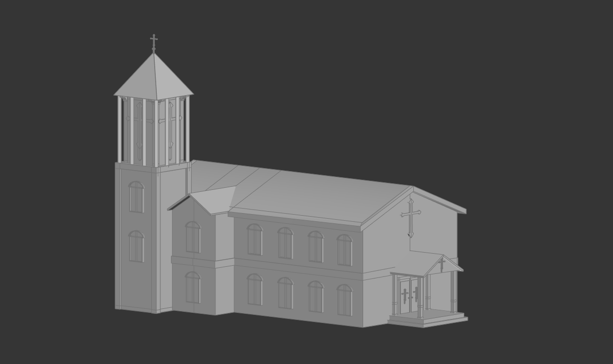 Church Free 3D Model - .max .fbx - Free3D