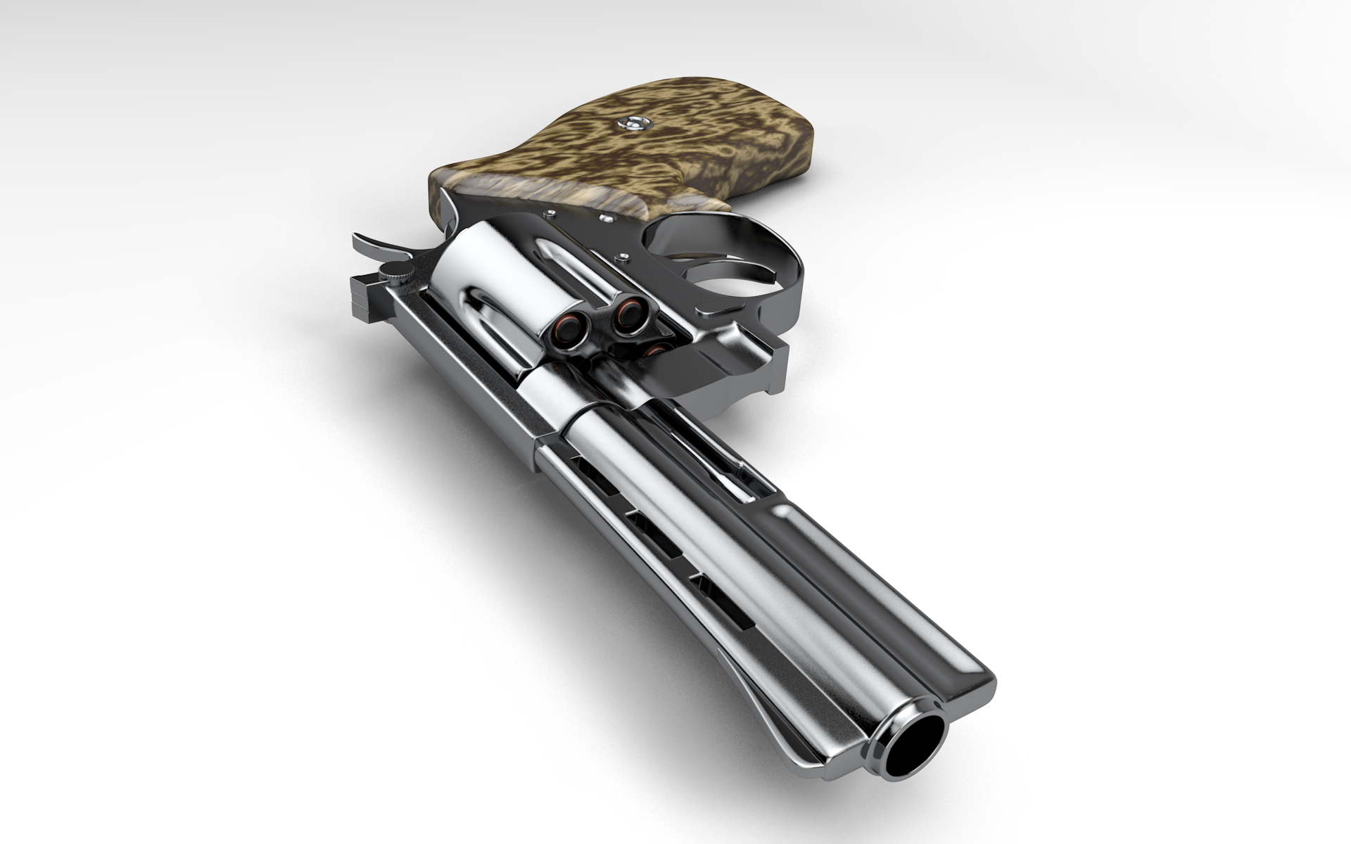 High Poly Revolver Free 3D Model - .c4d - Free3D