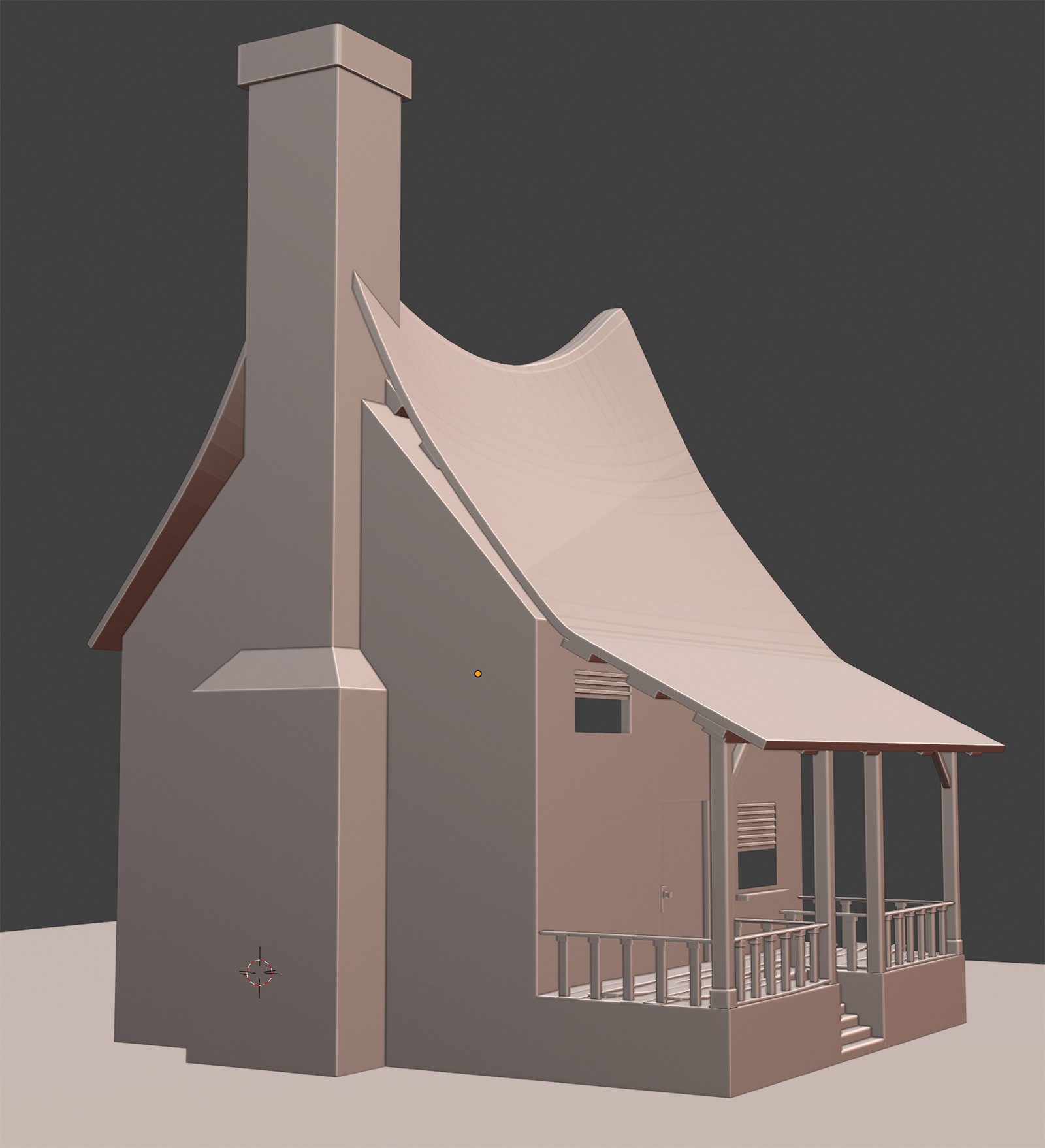 Rustic Wood House Free 3D Model - .blend .fbx - Free3D