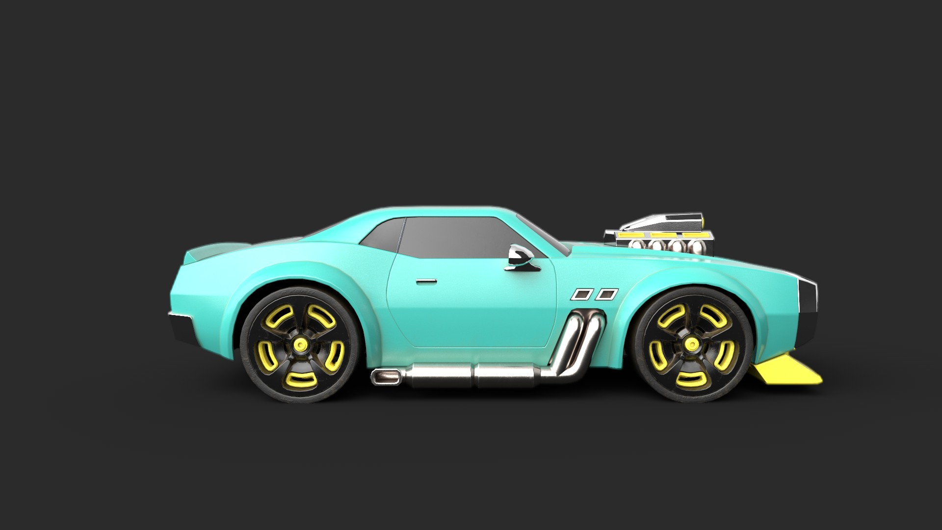 Muscle car Free 3D Model - .fbx .obj - Free3D