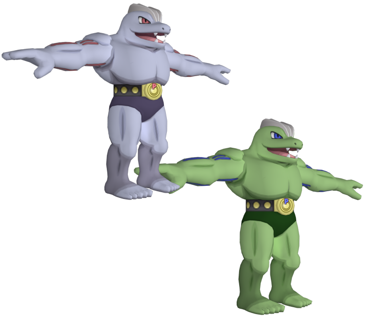 Machoke (Pokemon) Free 3D Model - .dae .fbx - Free3D