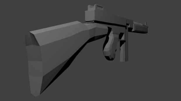 Tommy gun Free 3D Model - .3ds .obj .dae .blend - Free3D