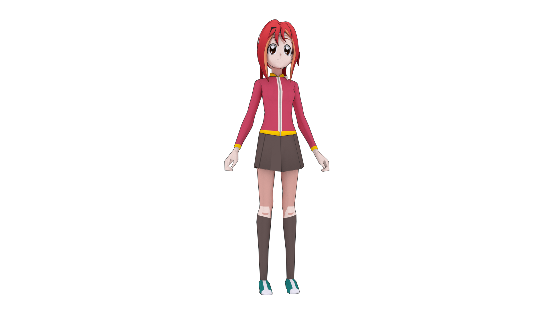Anime character Free 3D Model - .blend .fbx - Free3D