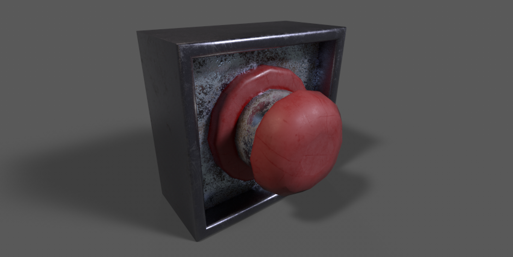 Emergency Stop Button Free 3D Model - .blend .fbx .obj .dae - Free3D