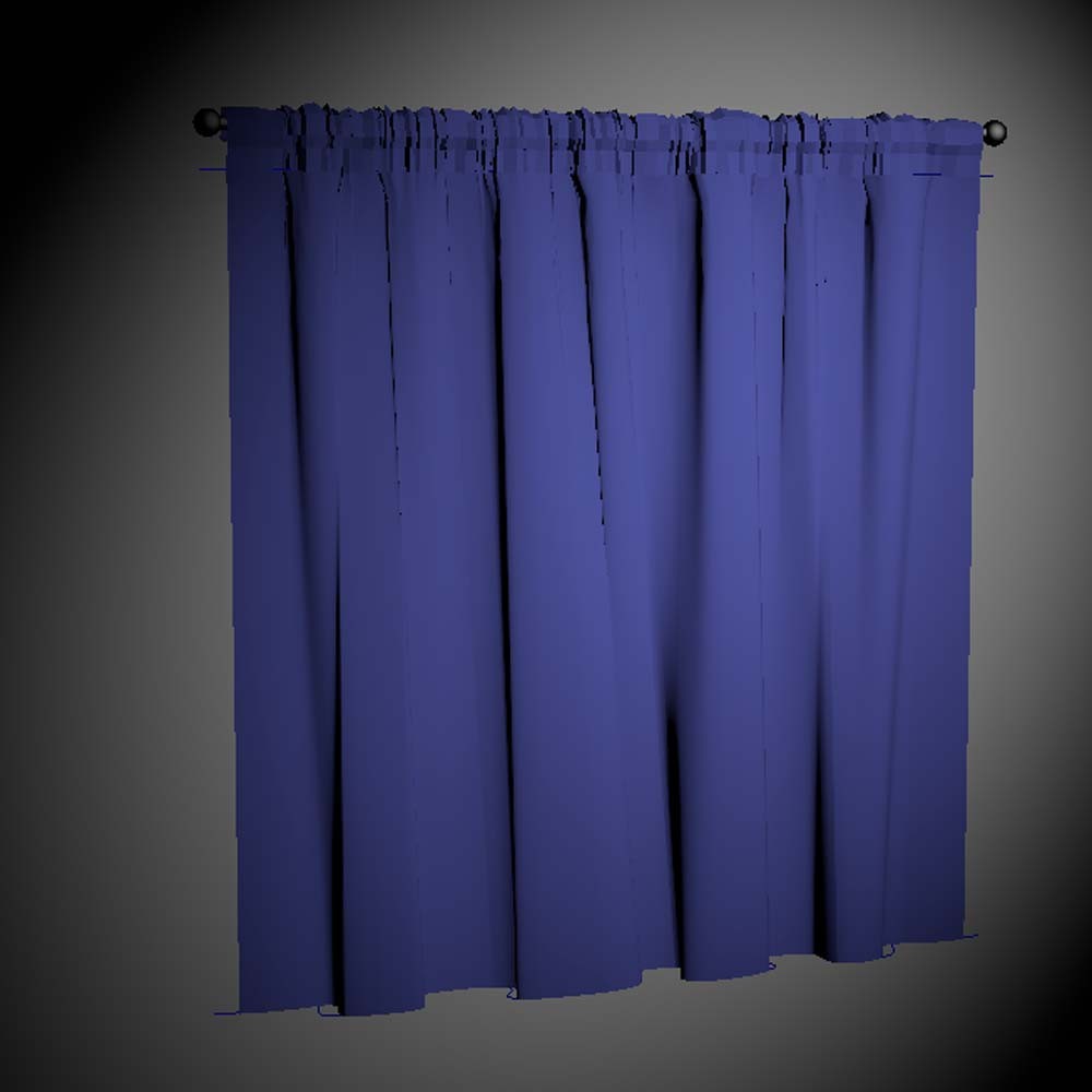 Curtain model Basic Free 3D Model - .mb - Free3D