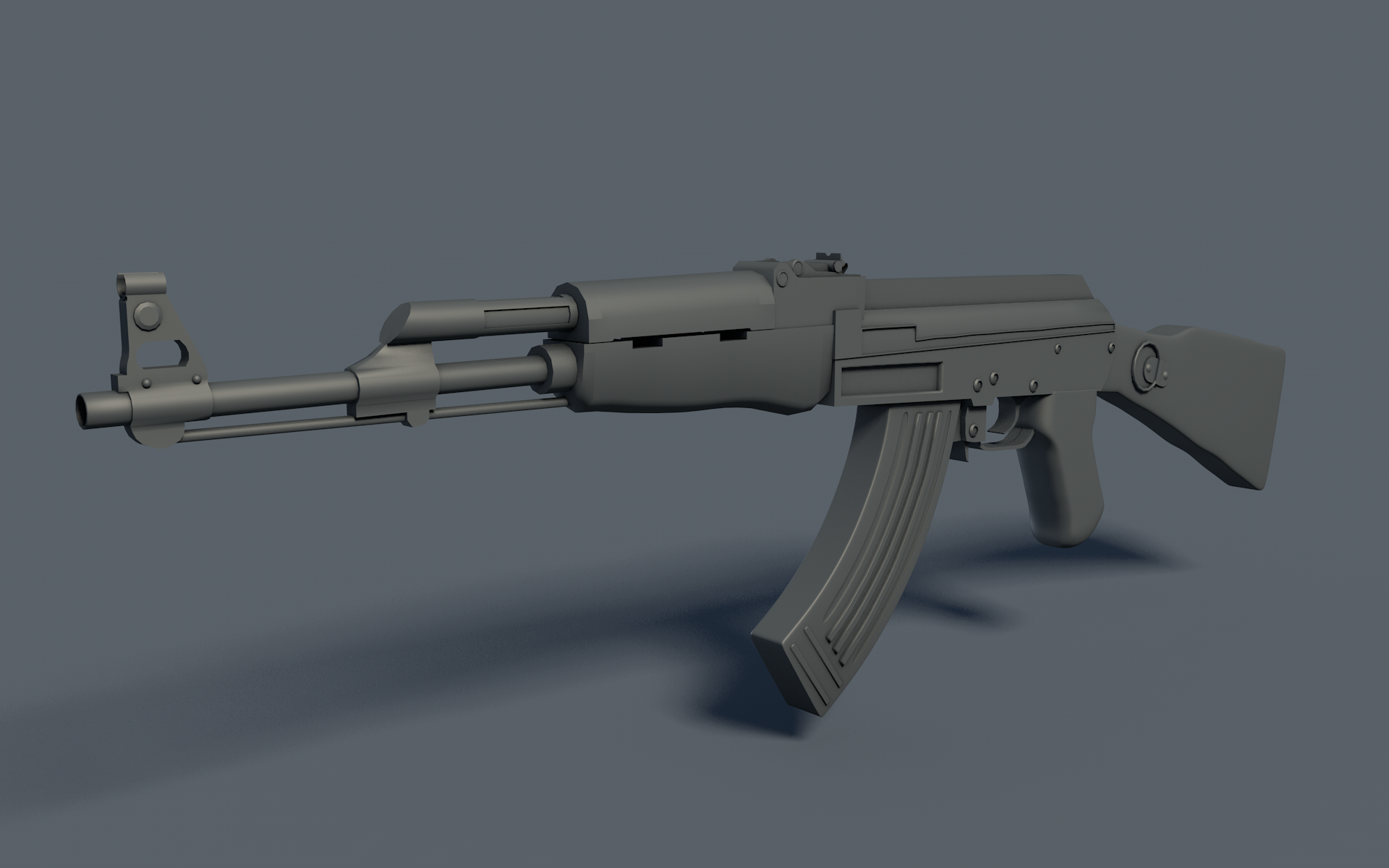 AK47 Cinema 4d 免费的3D模型 - .3ds .c4d - Free3D