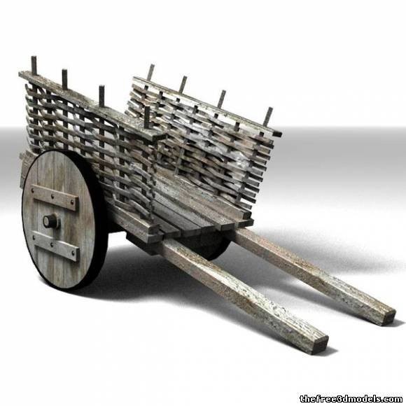 Low poly Cart Free 3D Model - .3ds .max .lwo .sldprt - Free3D