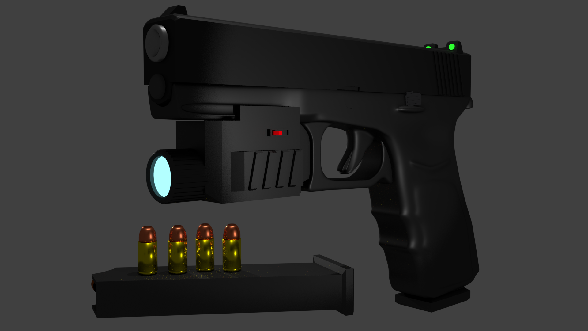 Glock 18C Free 3D Model - .3ds .obj .blend .fbx - Free3D