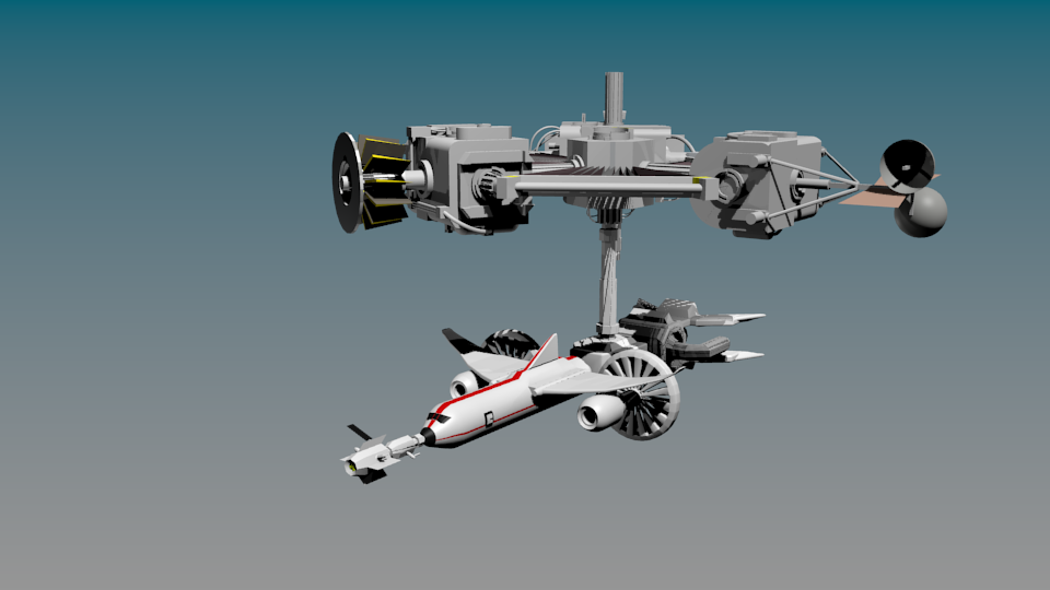 Universe Explorer Spacecraft Free 3D Model - .blend .obj .fbx - Free3D