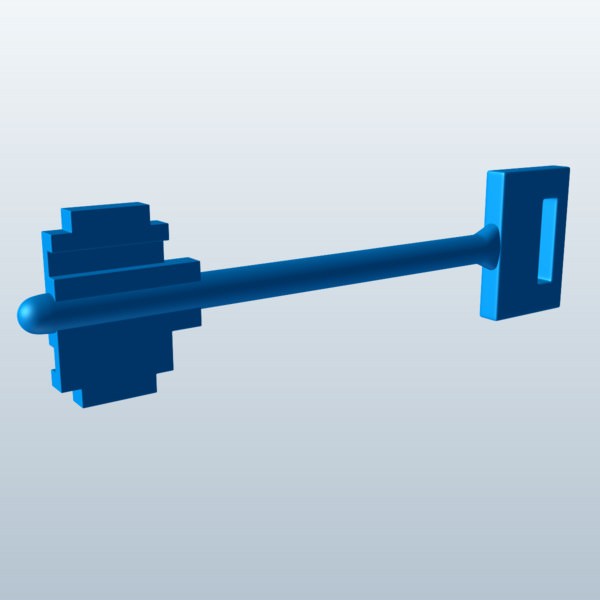 Double bitted key v1 Free 3D Model - .obj .stl - Free3D