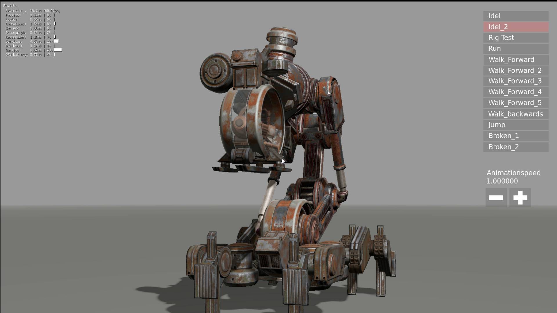 Mech Neck Walker - 블렌더 게임 엔진 및 Unity 3D 무료 3D 모델 - .fbx .obj .x .dae .x3d .unity .blend - Free3D