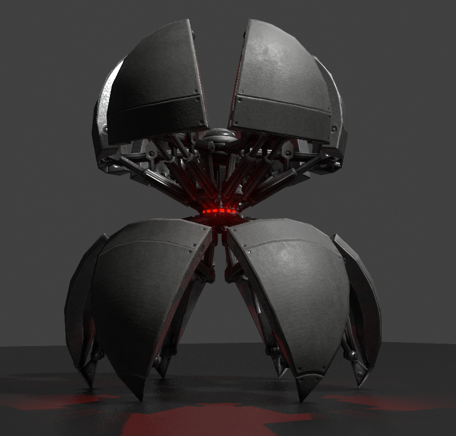 Sphere-Bot 2.8 Version Free 3D Model - .blender .textures .fbx .x .dae ...