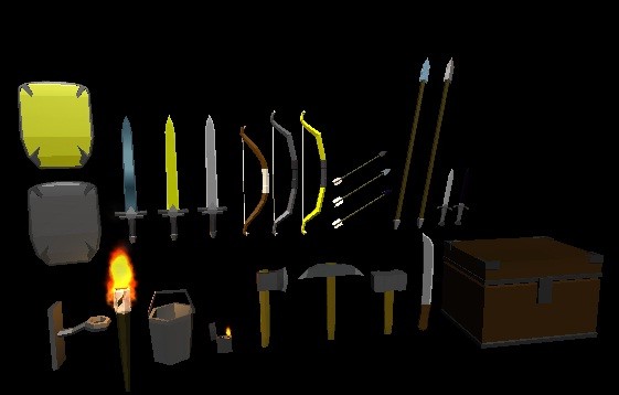 Survival Game Models Pack Free 3D Model - .bland .dae - Free3D
