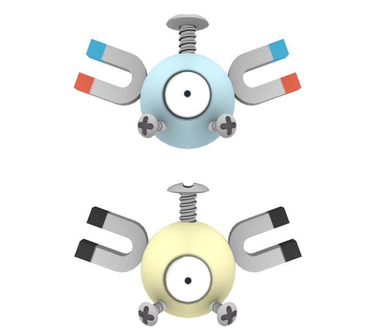 Magnemite (Pokemon) Free 3D Model - .dae .fbx - Free3D