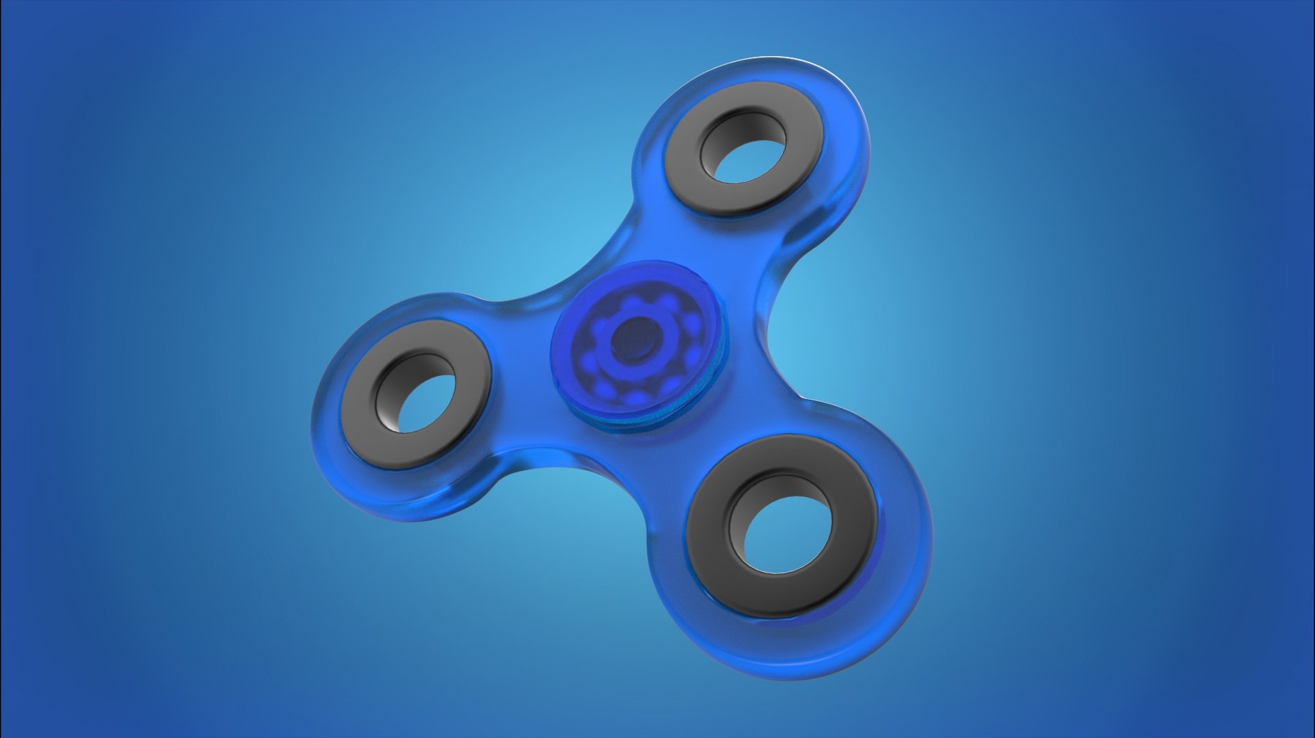 High Poly Fidget Spinner Free 3D Model - .obj .c4d - Free3D