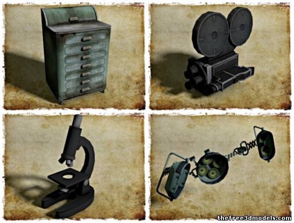 Bundle Objects Free 3D Model - .c4d - Free3D