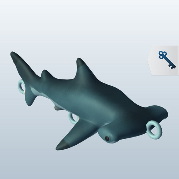 Hammerhead Shark v1 Free 3D Model - .obj .stl - Free3D