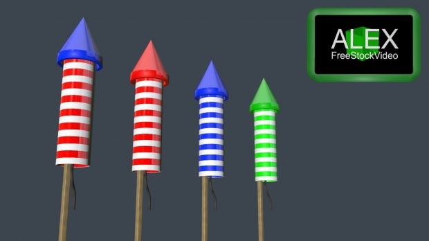 Firework Rockets Free 3D Model - .obj .c4d - Free3D