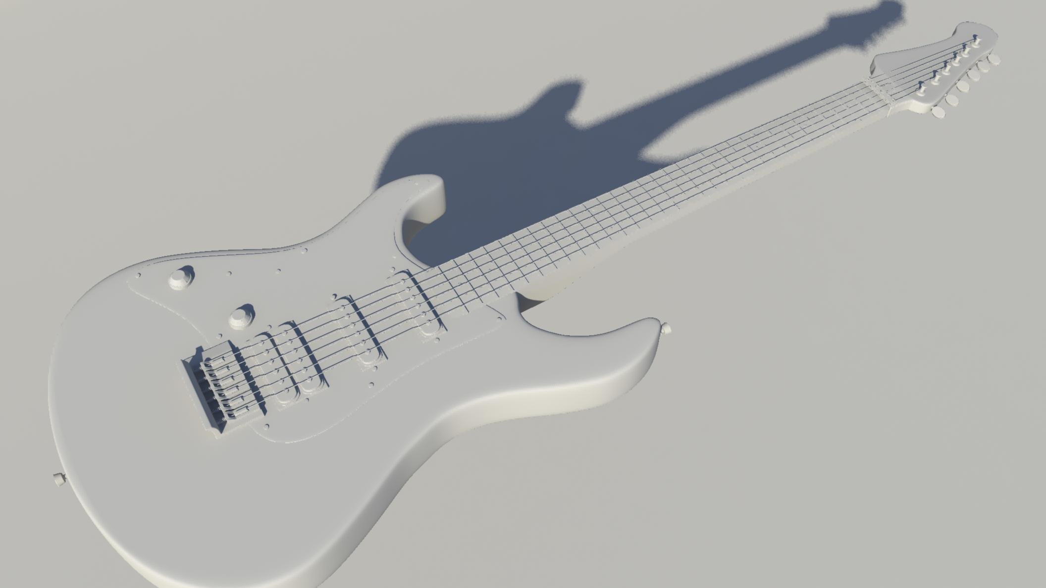 Guitar Free 3D Model - .obj .mb - Free3D