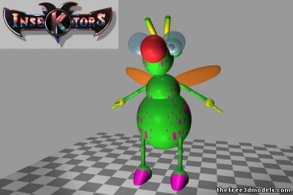 Insektors Daltonio Modelo 3D gratis - .3ds .obj .sldprt - Free3D