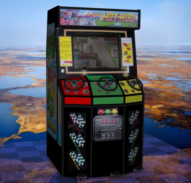 Hot Rod - Upright Arcade Machine Modelo 3D gratis - .3ds - Free3D