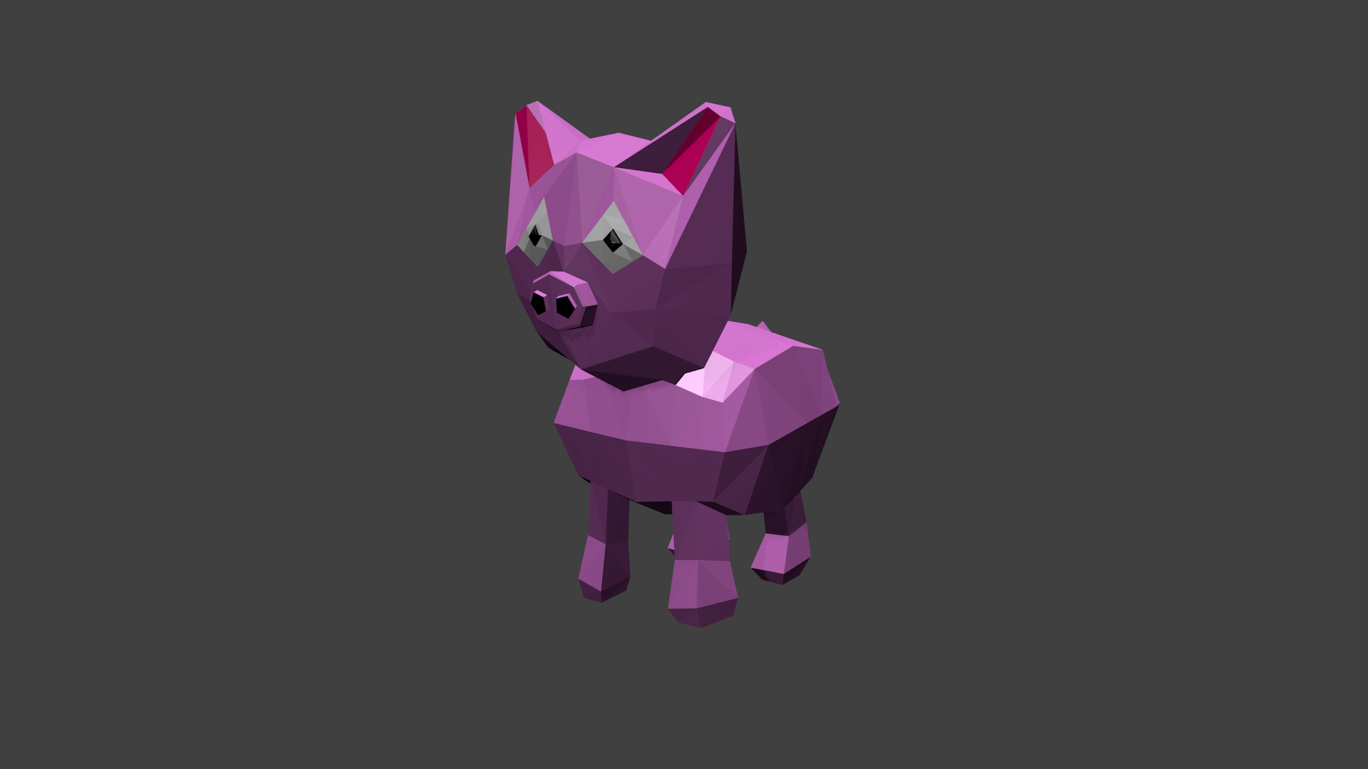 LowPoly Pig Free 3D Model - .fbx .blend - Free3D