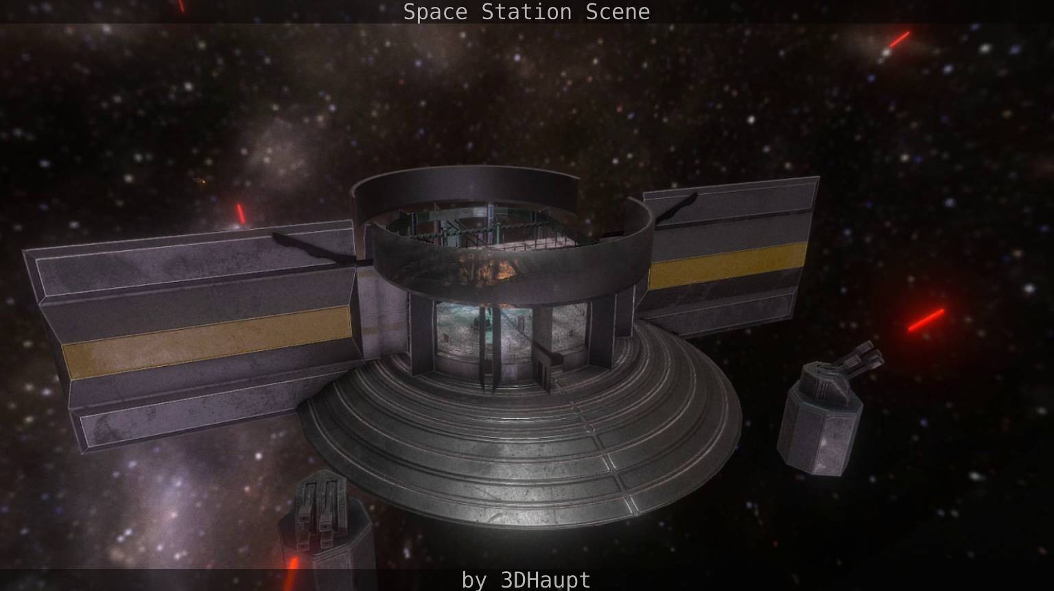 Space Station Scene Free 3D Model - .x .wrl .obj .abc .dae .tbscene ...