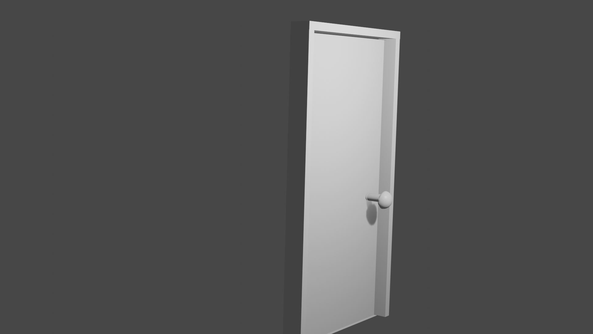 Door with frame Free 3D Model - .obj - Free3D