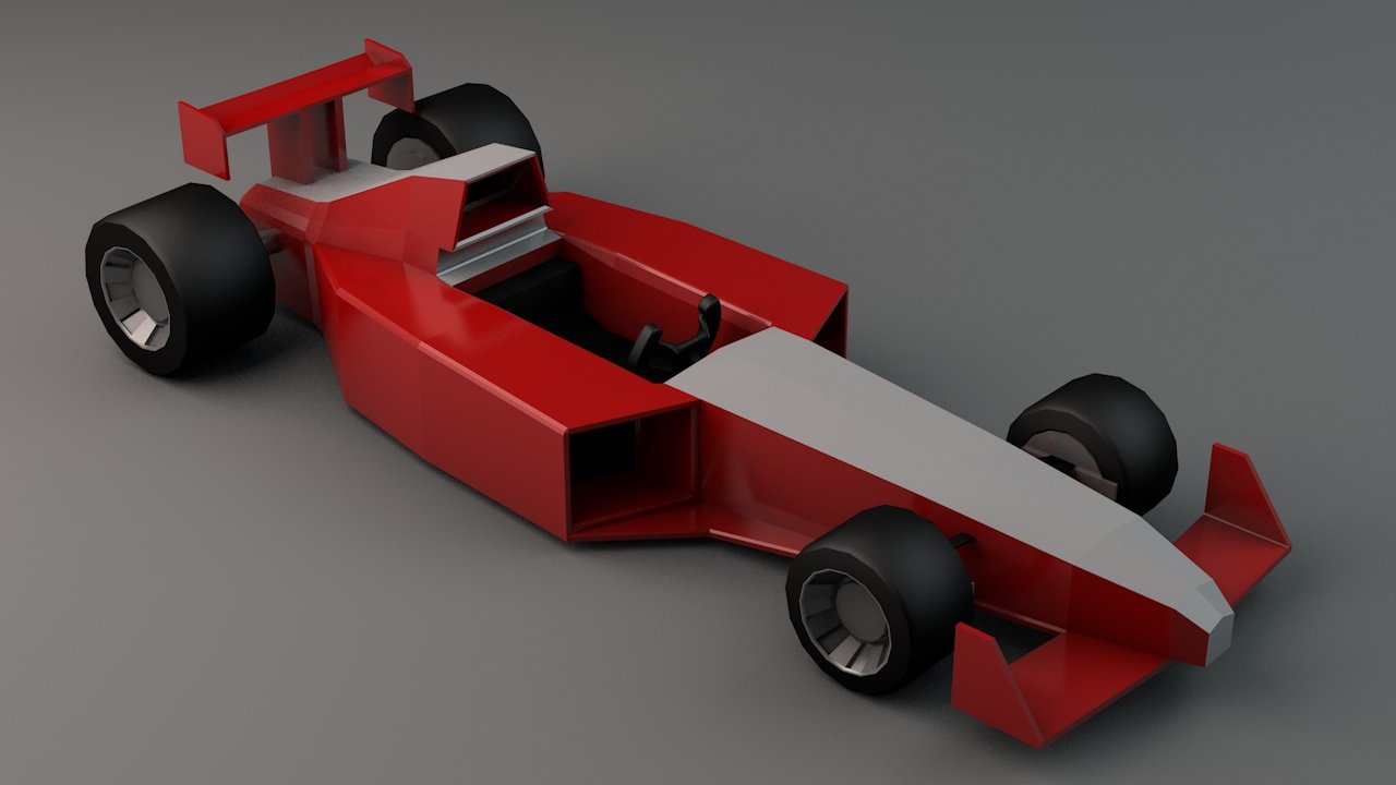Low Poly Formula 1 Free 3D Model - .obj - Free3D