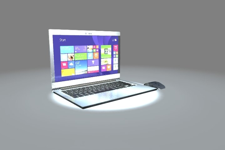 Notebook Low Poly Free 3D Model - .3ds .obj - Free3D