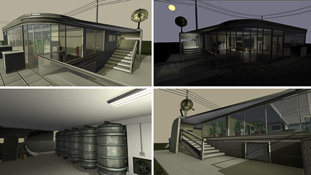 BGE Building Free 3D Model - .blend - Free3D