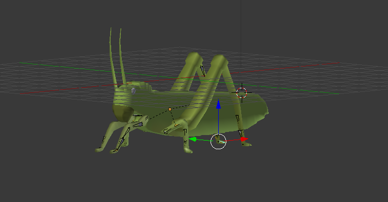 Low Poly Rigged GrassHopper Free 3D Model - .fbx - Free3D