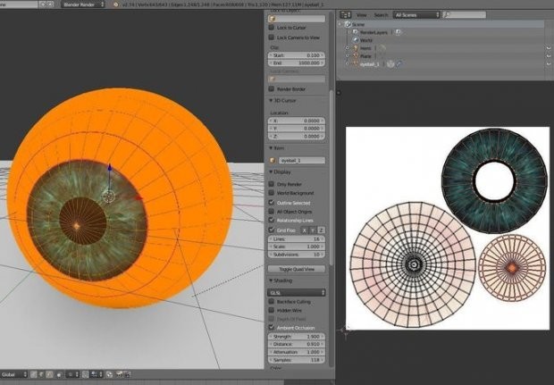 Eyeball Free 3D Model - .obj .ply .fbx .dae .3ds .x3d .blender .dxf ...