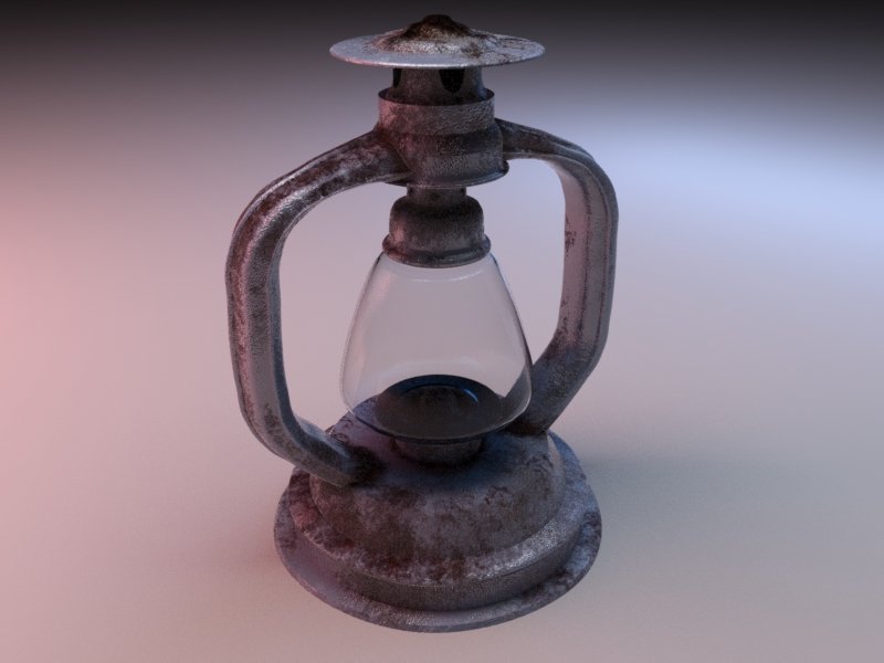 Latern rusted Free 3D Model - .obj - Free3D