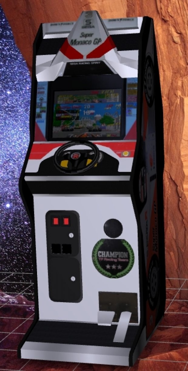 Super Monaco GP Upright Arcade Machine Free 3D Model - .3ds - Free3D