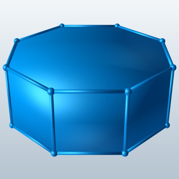 Octagonal prism v3 Free 3D Model - .obj .stl - Free3D