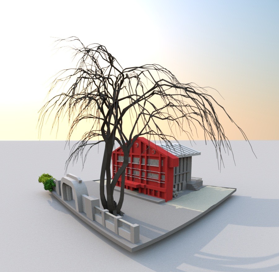 Glan Gymnasium Free 3D Model - .obj - Free3D